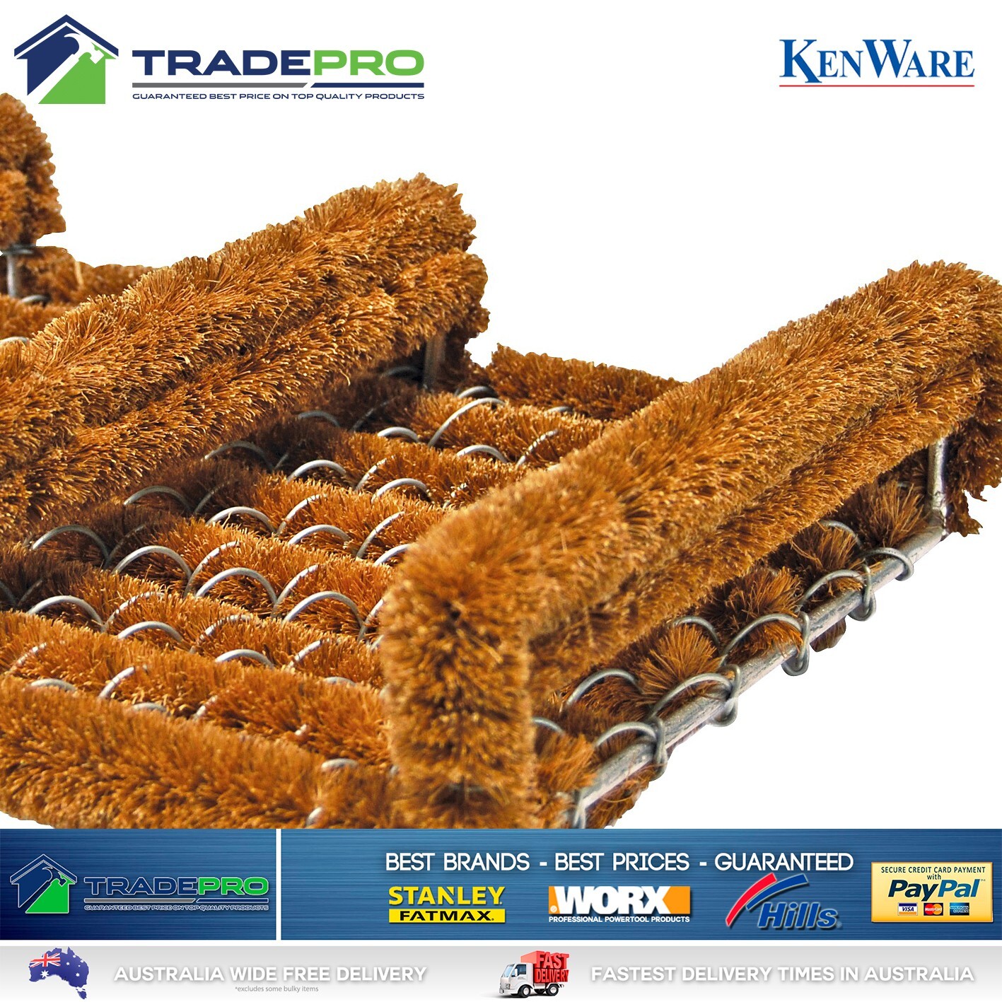 Boot Scraper Door Mat Coir Wire 36cm Shoe Cleaner Dirt Mud Remover ...