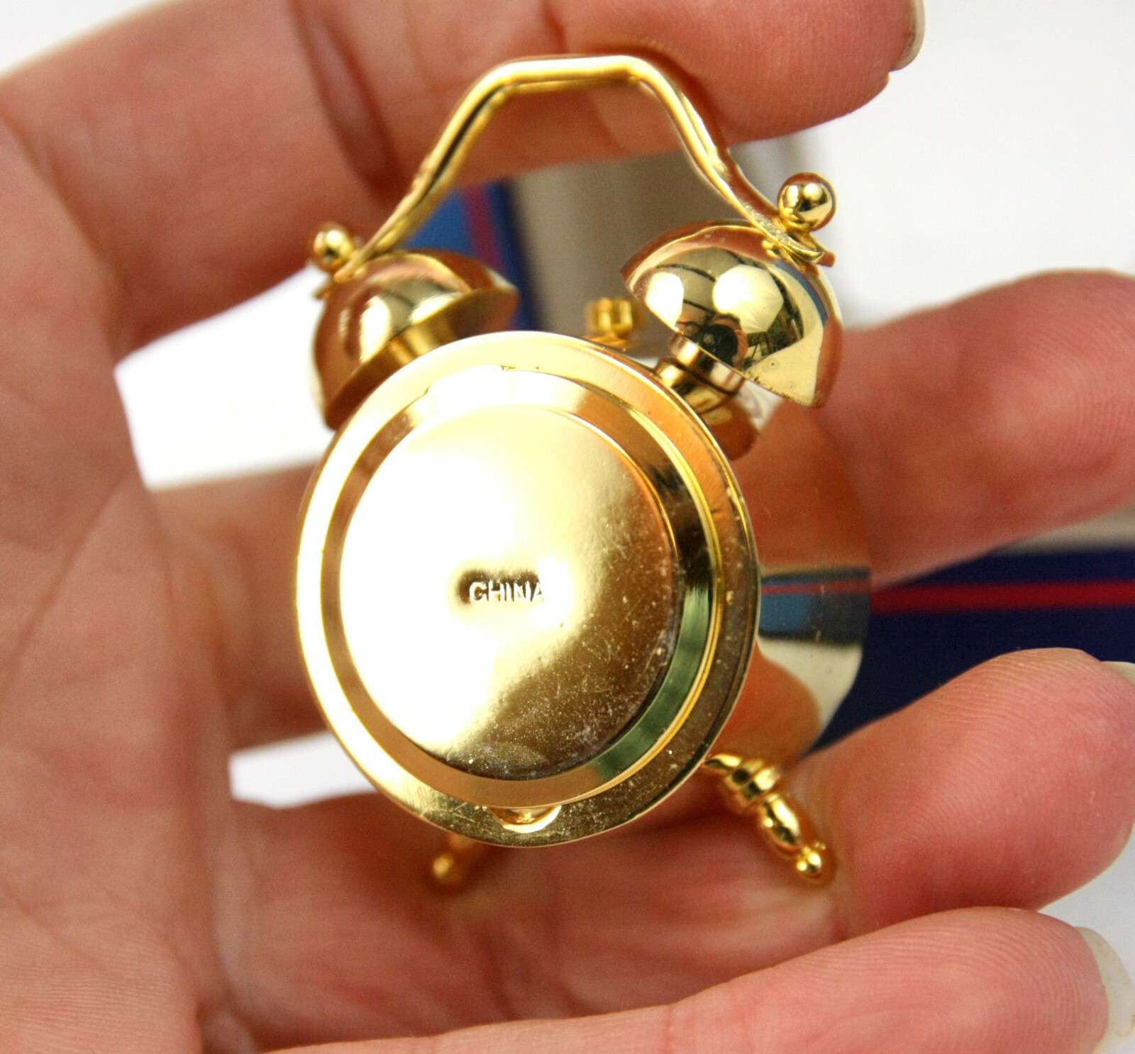 Vintage NEW Brass Finish Mini Antique Style Alarm Clock Analog Novelty ...