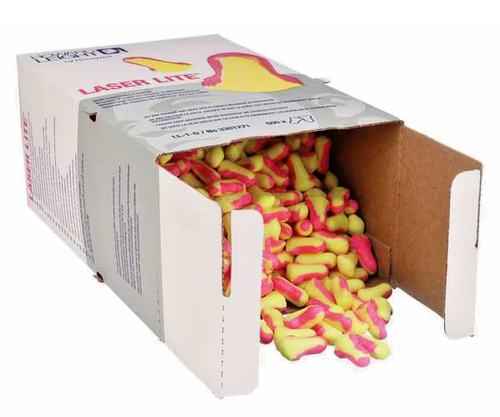 LL-1-D Laser Lite Ear Plugs, Disposable, NRR 33, UNCORDED, 500 PR ...