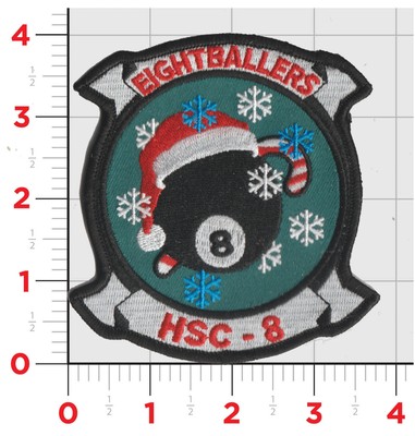 Official HSC-8 Eightballers Christmas Patches | eBay