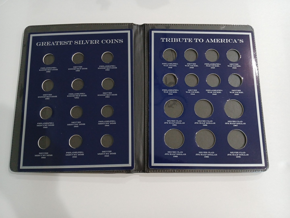 US Commemorative Gallery Album Only Presidential Dollars Silver coins ...