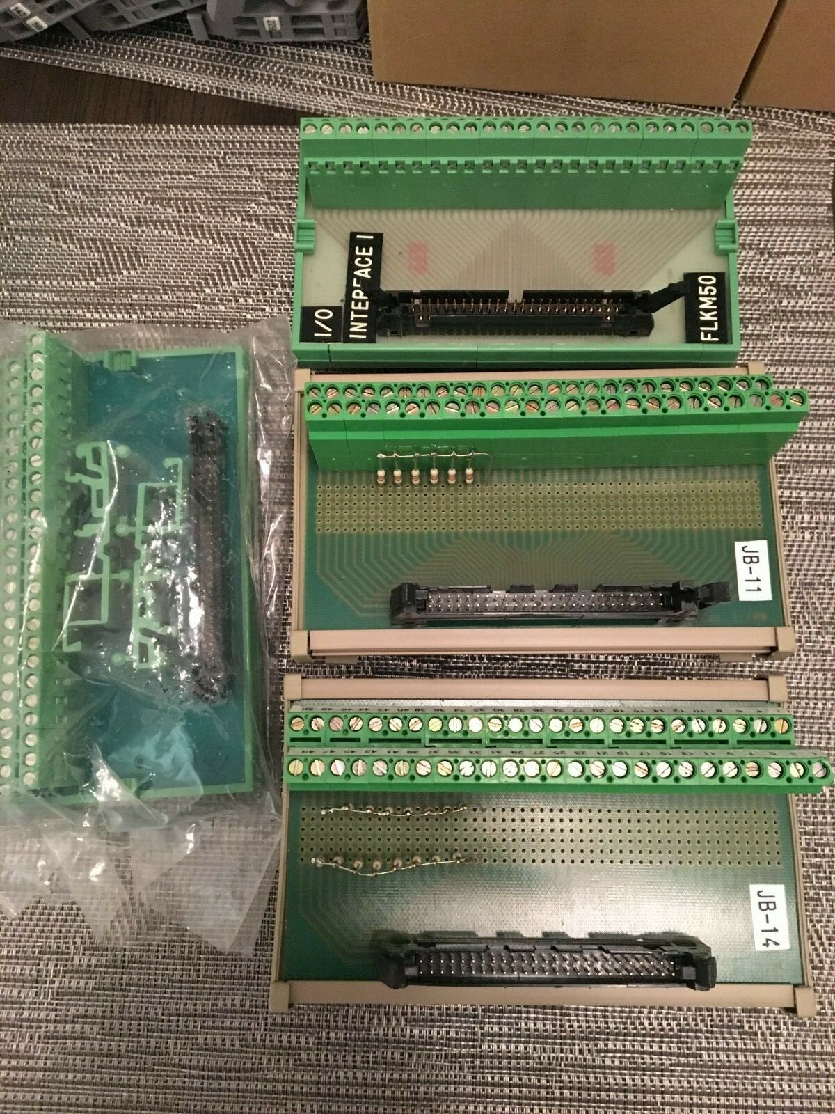 Phoenix Contact FLKM 50 pin Terminal Block Breakout Board DIN Rail IDC ...