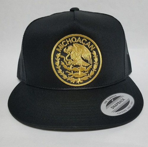 MICHOACAN MEXICO BASEBALL HAT MESH TRUCKER BLACK ADJUSTABLE NEW | eBay