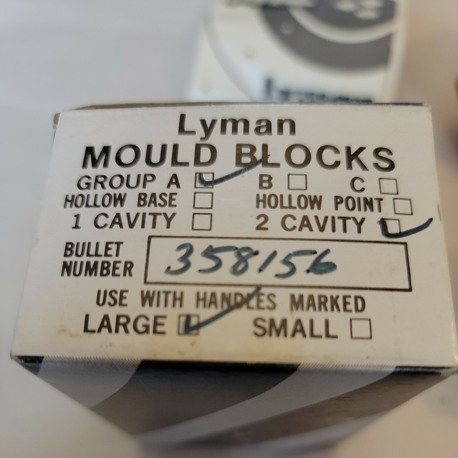 Lyman 2 Cavity 38 Cal SWC Bullet Mold 358156 155gr for sale online | eBay