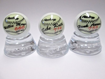 3- BASEBALL MOST HOME RUNS RECORDS COLLECTOR MARBLES | eBay