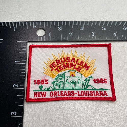 1885-1985 JERUSALEM TEMPLE NEW ORLEANS Louisiana Patch 27MV | eBay