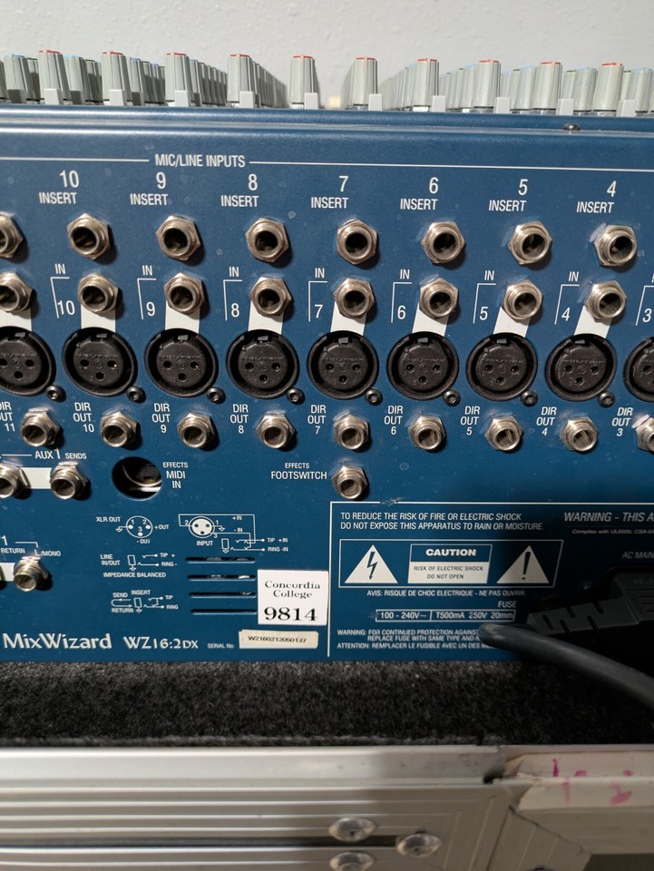 Allen & Heath Mix Wizard WZ16:2DX Mixing Console with Road Ready Case ...