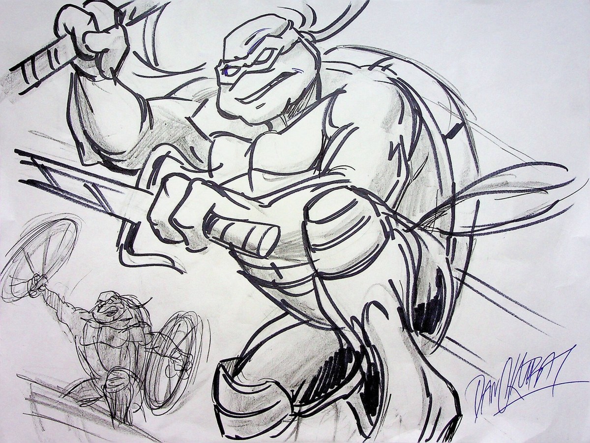 The Original Drawings Of Ninja Turtles