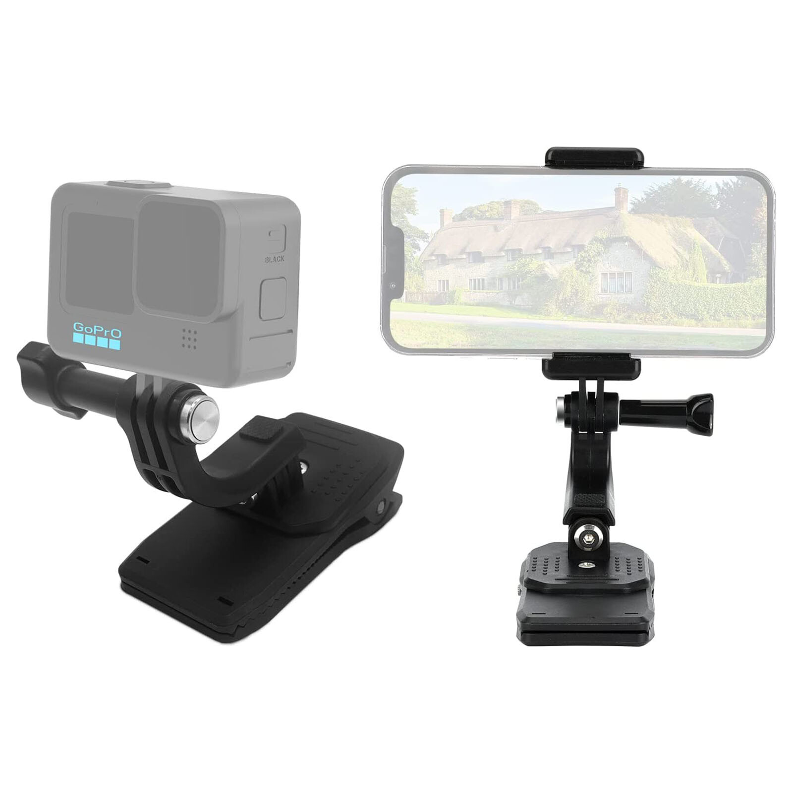 UURIG Phone Tripod Mount+Backpack Strap Quick Clip Mount For GoPro Hero ...