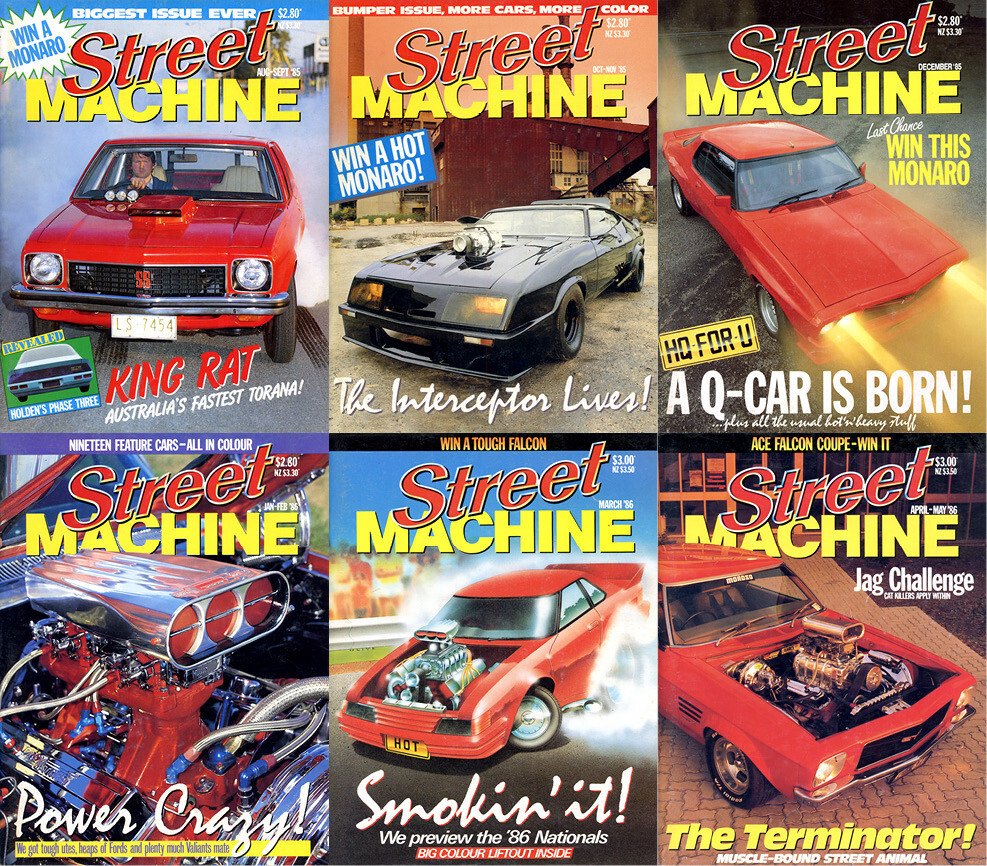 Street Machine Magazine 39 consecutive issues 1983-88 PLUS six 80's ...