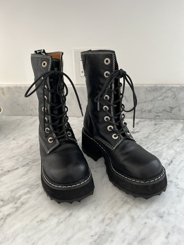 Mudd Platform Lace Up Combat Boots -8 Black Y2K | eBay