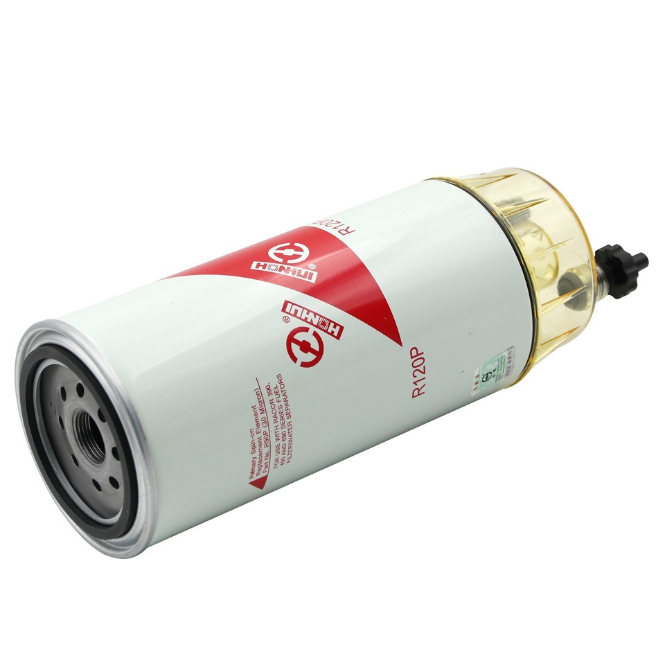 30 Micron Diesel Fuel Filter Water Seperator Hand Primer Pump 3/8 NPT ...