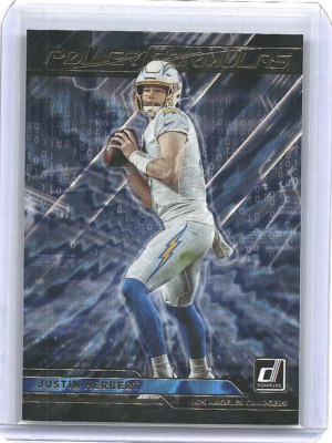 2021 Panini Donruss JUSTIN HERBERT #PF8 Power Formulas Insert Refractor ...