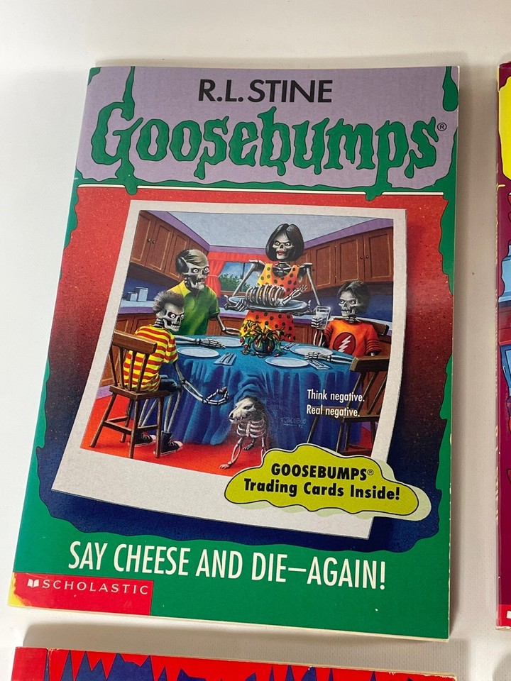40 +3 Goosebumps R.L. Stine Book LOT Fear Street Thriller 1st Ed Cards ...
