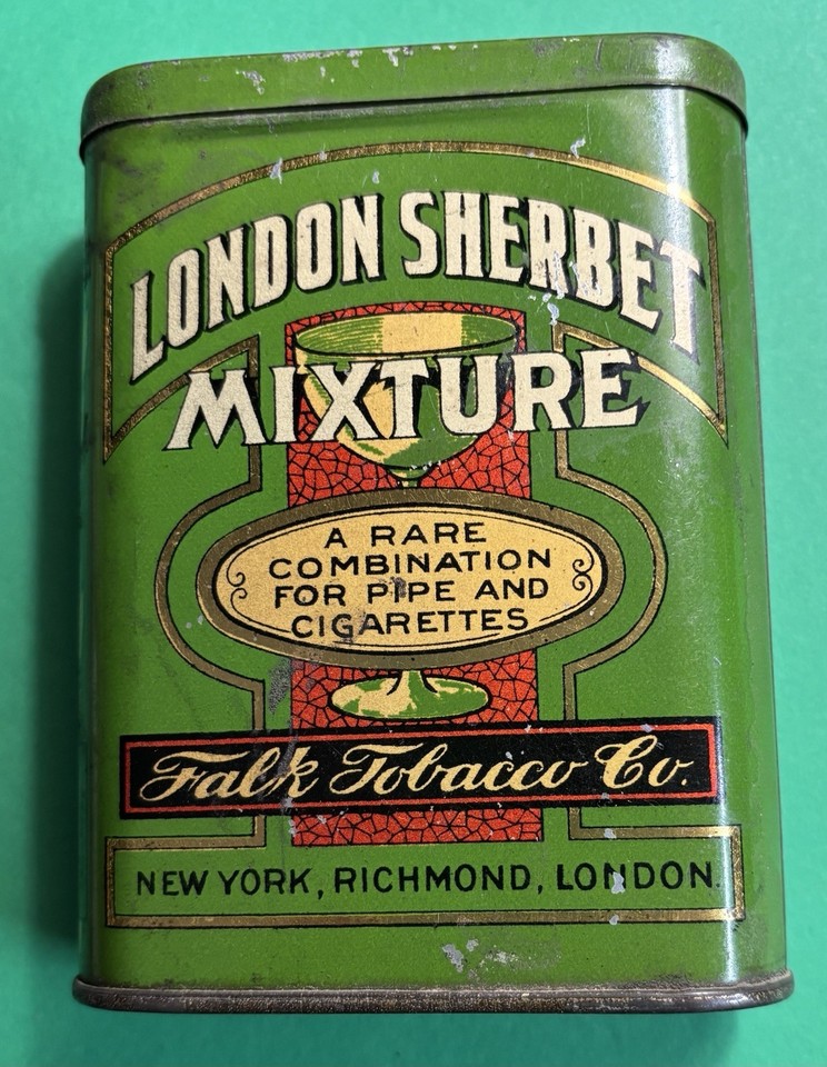 London Sherbet Mixture by Falk Tobacco Company vintage tobacco tin | eBay