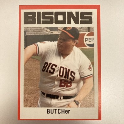 1987 Buffalo Bisons Pucko #28 Donald Palmer Butcher Folk Hero - NM ...