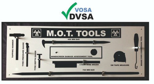 VOSA DVSA EMPTY MOT TOOLS SHADOW BOARD MOT SIGNS | MOT SIGN | MOT SIGN ...