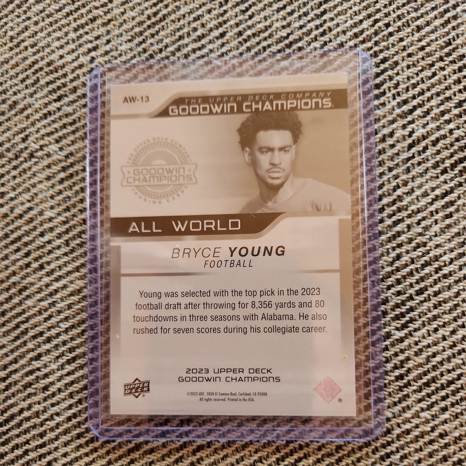 Bryce Young 2023 Goodwin Champions All World Yellow #AW-13 | eBay