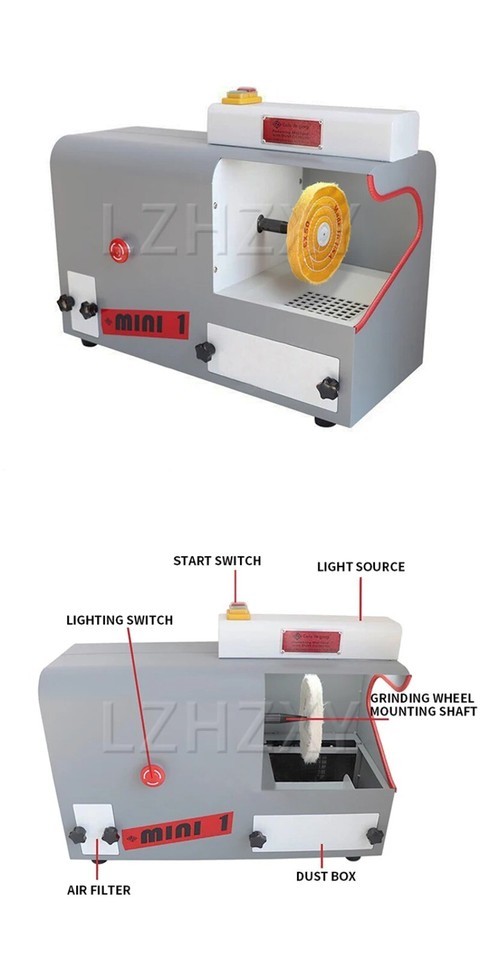 DM-2 Vacuum Polishing Machine Desktop Single Jade Gold Silver Jewelry ...