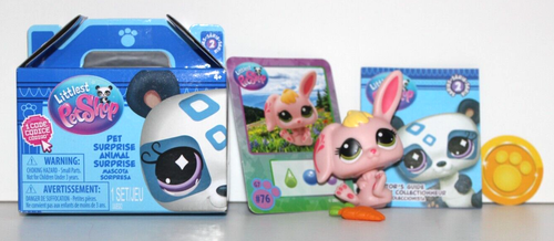 Littlest Pet Shop Pink BUNNY Rabbit G7 #76 Series 2 LPS w/ virtual code ...