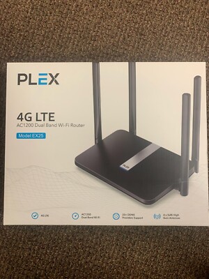 PLEX 4g LTE AC1200 Dual Band Wi-Fi Router - AT&T Unlimited Data for ...