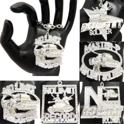 Hip Hop Fashion No Limit Record Soldier Pendant 6mm Link Chain Necklace ...