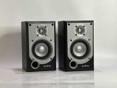 Infinity Primus Speakers - HCS SAT - Pair - Black - Hifi Bookshelf ...