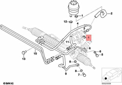 Genuine BMW E46 E60 E60N E61 E61N E63 E63N E64 E65 Hose Clamp OEM ...
