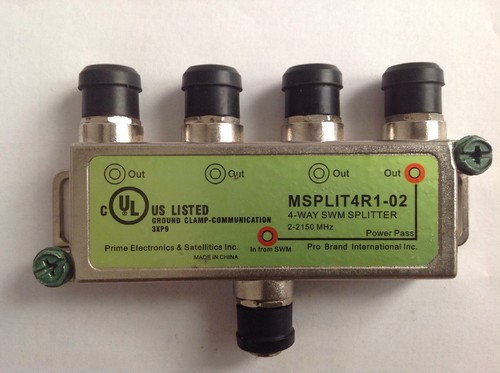 (1 PC) DIRECTV 4-Way SWM Splitter MSPLIT4R1-02 | eBay