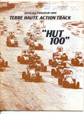 Sports Pub: Terre Haute Action Track Hut 100 Auto Race Program 1980 ...