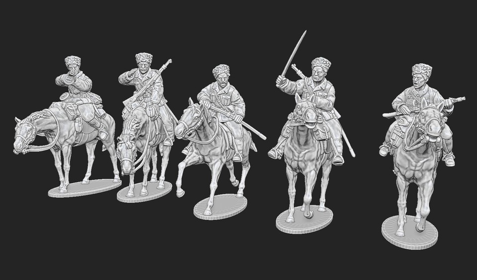 Just Some Miniatures WW2 German SS Cossack Cavalry Bolt Action Late War ...