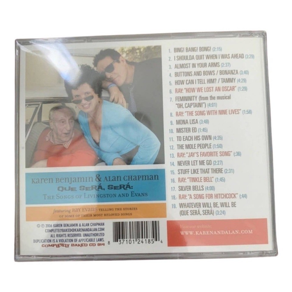 Karen Benjamin Alan Chapman Livingston & Evans Que Sera Sera CD NEW Sealed 2006 | eBay