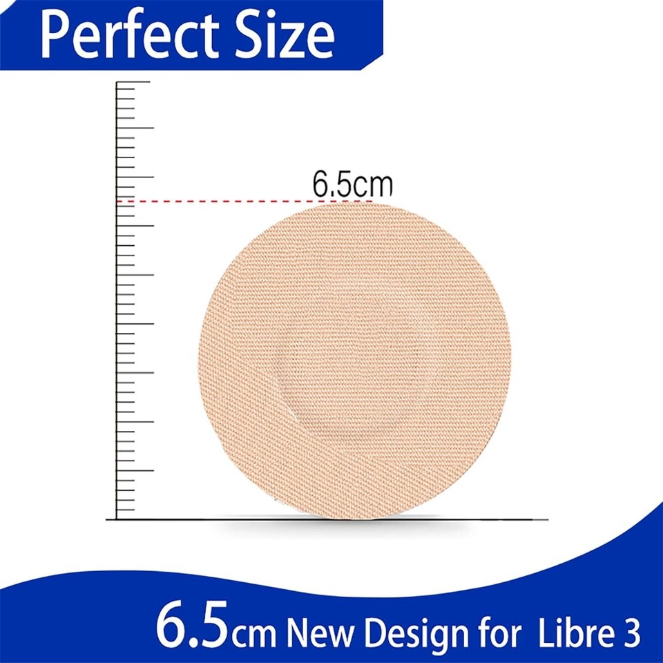 25-Pack Waterproof Beige Freestyle Bandages for Libre 3 Sensor ...