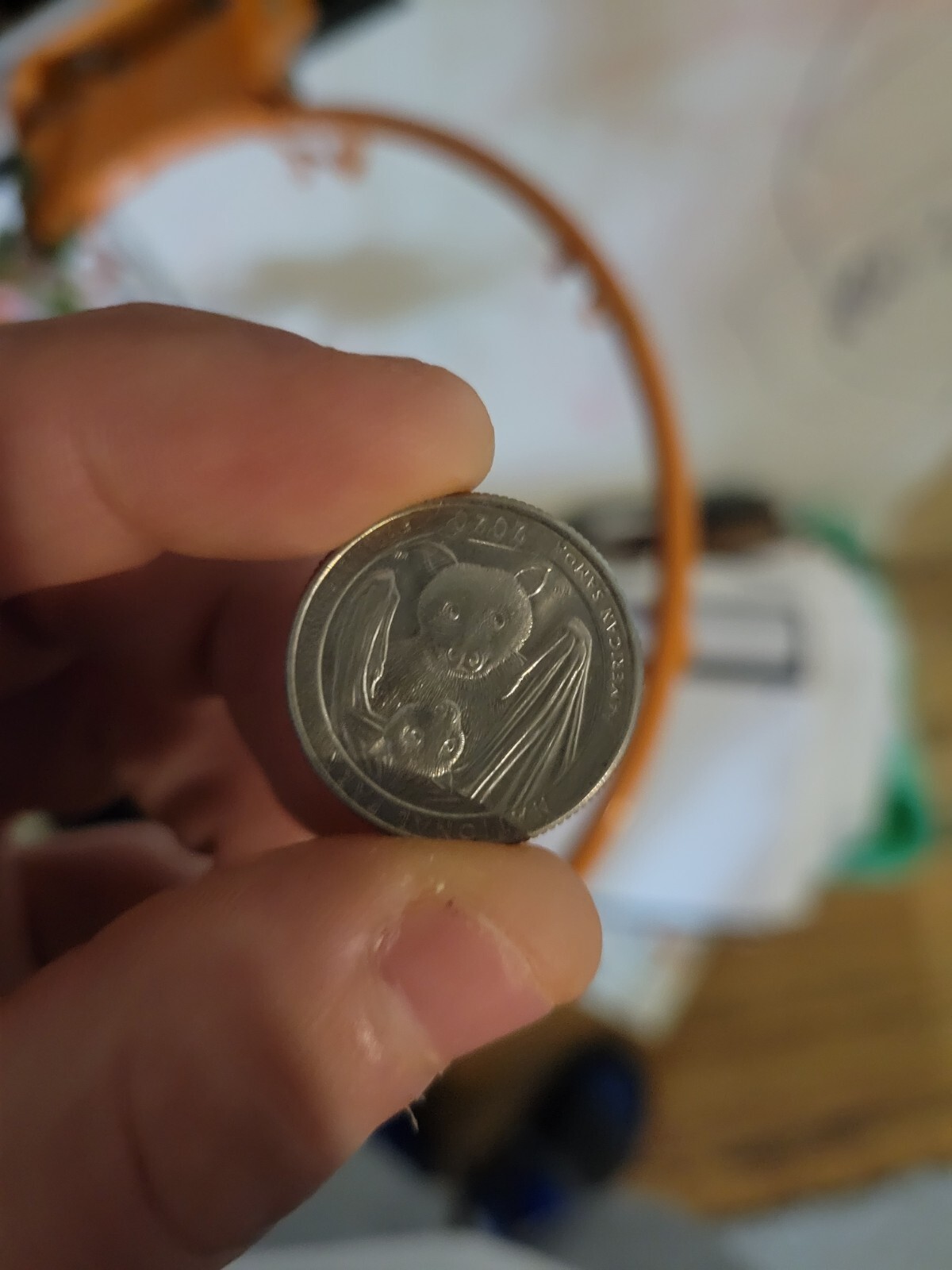 2020 P American Samoa Bat Eye Die Gouge Error Coin | eBay