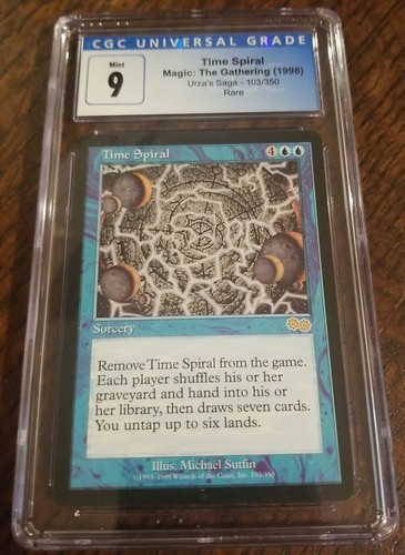 TIME SPIRAL Urza's Saga CGC 9 Graded MTG 1998 Reserved List 103/350 ...