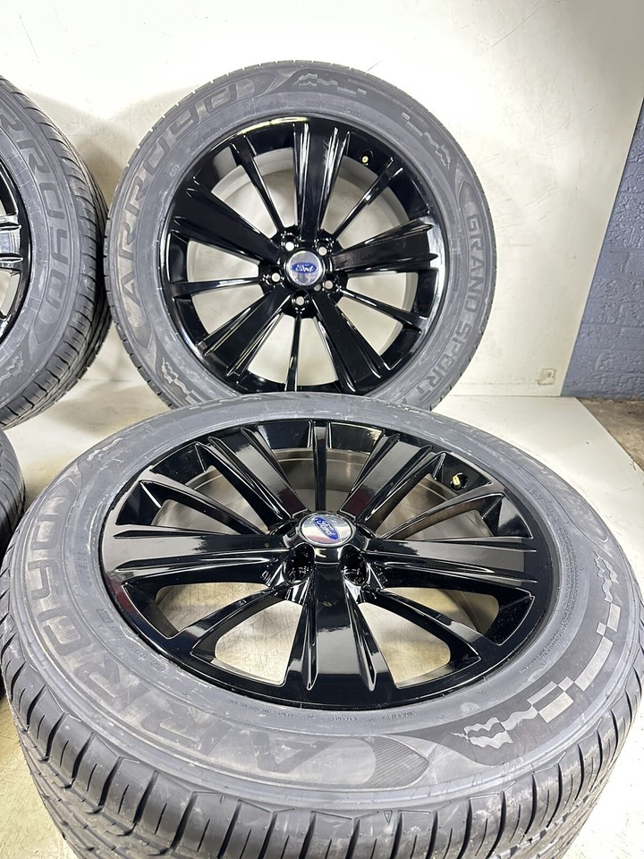 20" Ford Explorer Gloss Black wheels rims Tires OEM set 2011-2019 10183 ...