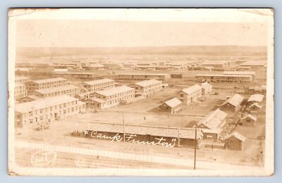 Vintage Postcard Camp Funston Fort Riley Kansas Army Birdseye View a3 ...