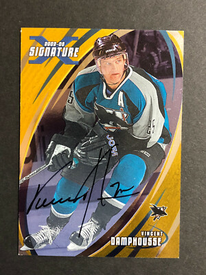 Vincent Damphousse Sharks Signed 2002-2003 ITG BAP Card #23 Auto ...