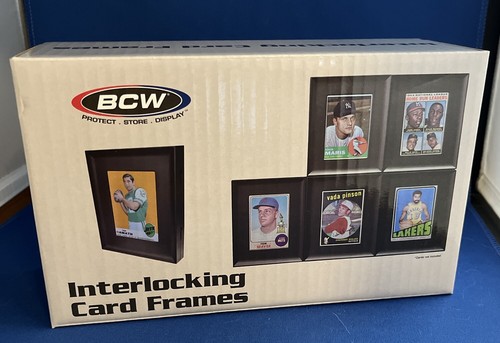 Case (36) BCW Interlocking Card Frames Black 6 per case, 6 per pack. | eBay