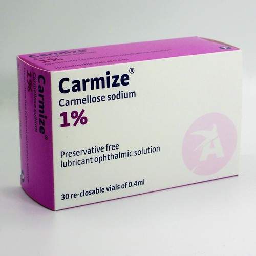 30 x Dry Eye Drops Carmize Carmellose Sodium, Tears RE-CLOSABLE Vials 0 ...