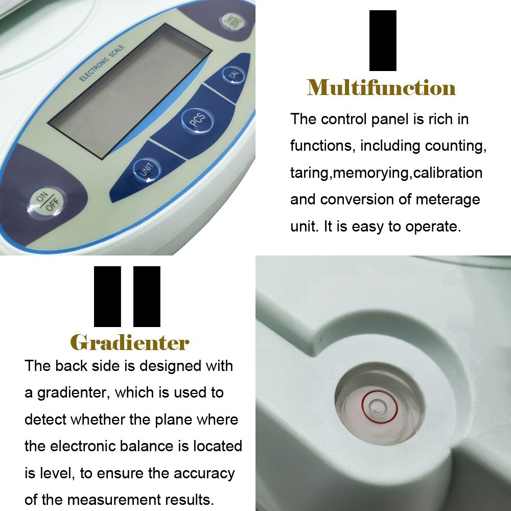 5kg/0.1g AC110-220V or 9V battery Electronic Scale g/ct/oz/ozt/lb/tol ...