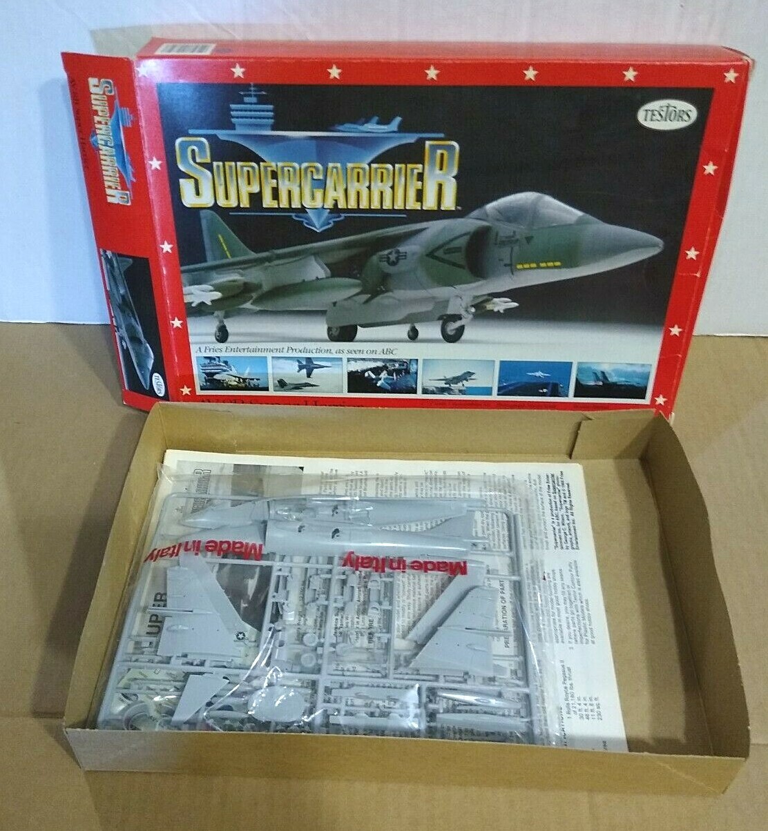 Supercarrier AV-8B Super Harrier Model Kit Testors 1988 1/72 Scale | eBay