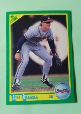 1990 Score Atlanta Braves Baseball Card #178 Jeff Blauser | eBay