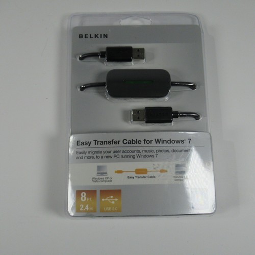 Belkin Easy Transfer Cable For Windows 7 BRAND NEW SEALED 8 Feet Long ...