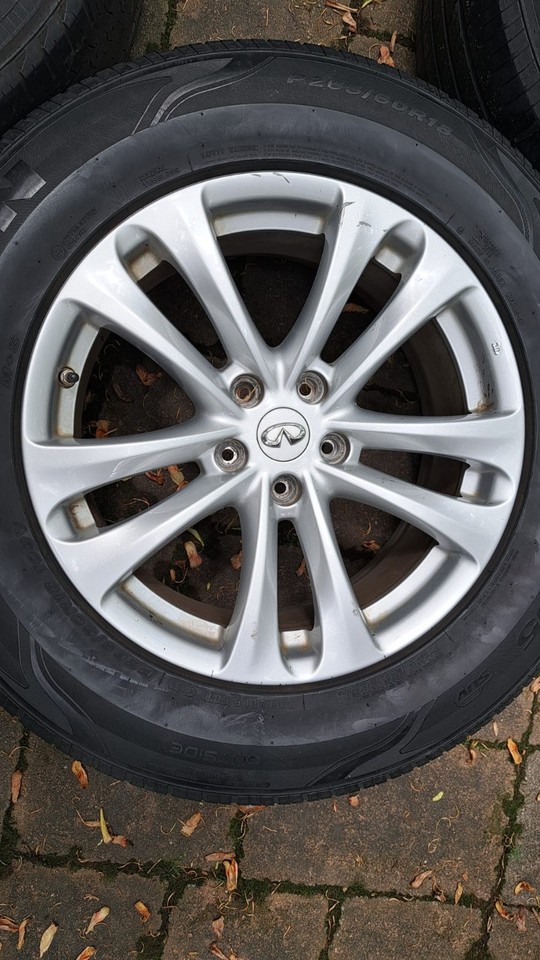 Infiniti Rims and Tires 18"x8" Set of Four for FX35 M35 QX70 FX37 FX50 ...
