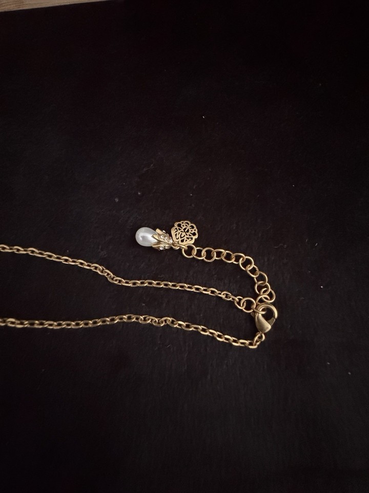 Vintage Of Alexander McQueen Gold Skull Head And Pearl Necklace | eBay