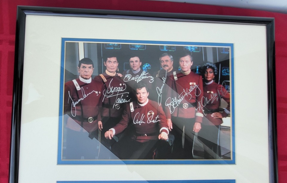 Framed Limited Edition Star Trek Original Cast (7) Signed Autograph ...