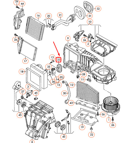 Volkswagen GOLF MK5 A / C Expansionsventildichtung 1K0820139A NEUES ...