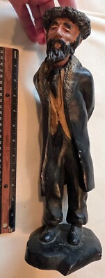 Judaica- 14 3/4" high Jewish Man with clasping hands, D. Klass Austin ...