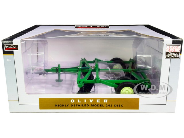 Oliver 242 10 Foot Disc Harrow Green 1/16 Diecast Model by SpecCast ...